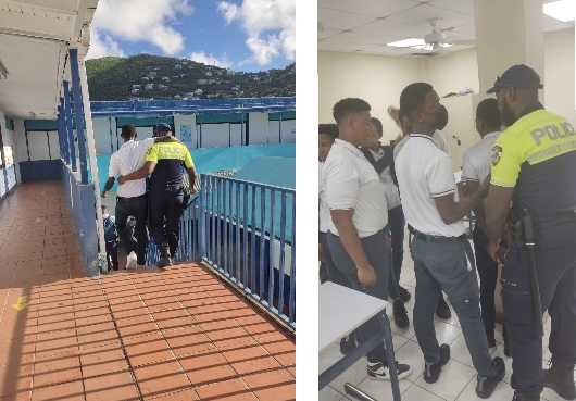 El personal de Fuerza Policial de Sint Maarten (KPSM) realizó sesiones ...