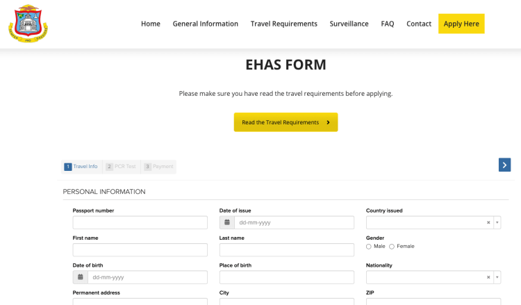 El sistema de Autorización Sanitaria Electrónica EHAS ya llegó a su final - SXM IslandTime